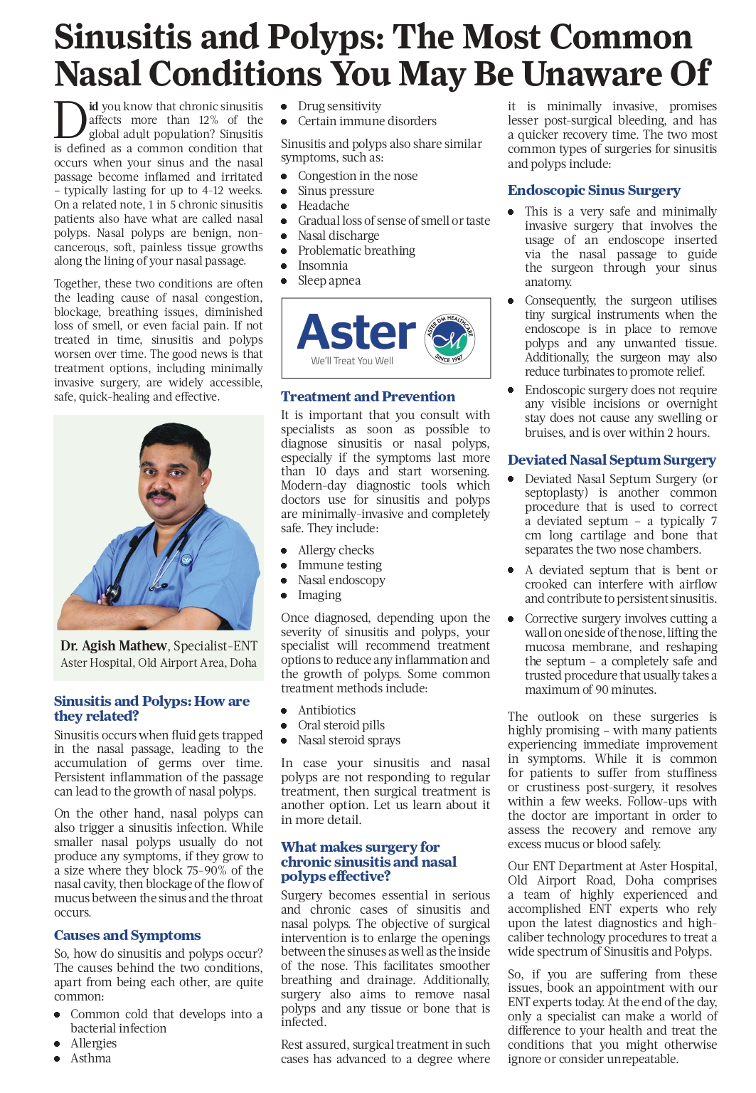 Our Doctors | Aster Hospital |Best Specialists, Surgeons in Qatar, Doha, UAE: Aster Hospital